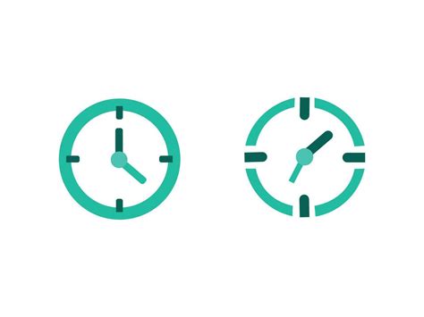 Vector Clock Icon Set Time Icon Vector Illustration 35906567 Vector Art At Vecteezy