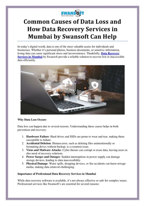 Ppt Data Recovery Services In Mumbai By Swansoft Powerpoint