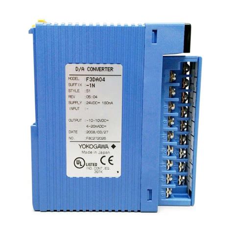 yokogawa f3da04 1n digital to analog converter output module large