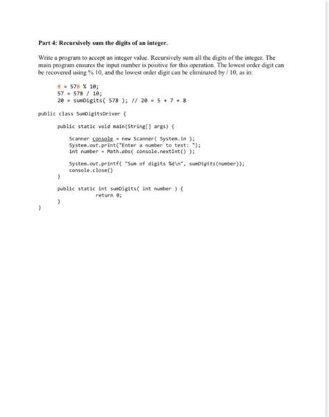 Solved Lab Recursion Part Raise A Base Value To An Chegg