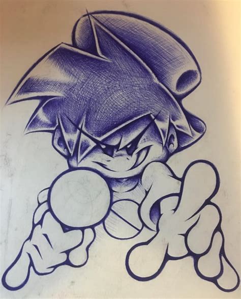 A Couple Of Fnf Drawings I Made From My Sketchbook R Fridaynightfunkin