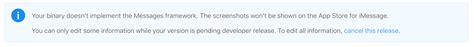 Ios Cant Release Imessage Extension In Appstore Because Of Missing