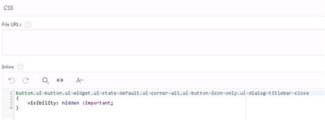Remove X Button From Modal Dialog Oracle Forums