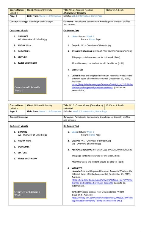 Linkedin Storyboard Pdf