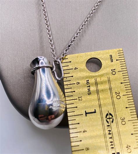 Tiffany And Co Elsa Peretti Sterling Silver Bottle Jug Necklace At