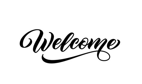 Printable Welcome Cards Calligraphy