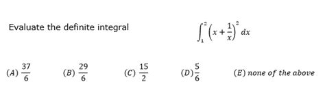solved evaluate the definite integral integrate limit
