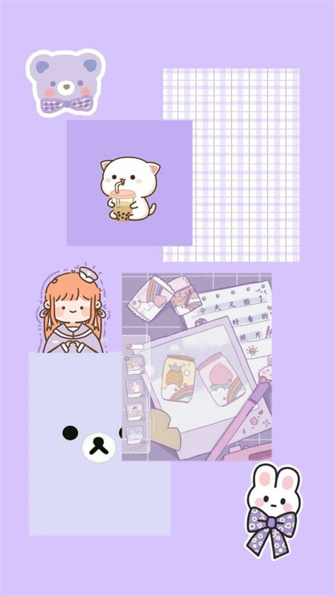 خلفية بنفسجي كيوت 🍡🍃