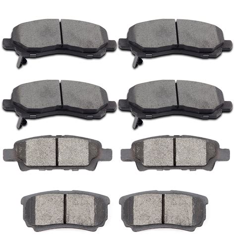 Brake Padseccpp 8pcs Ceramic Disc Brake Kits Fit For Chrysler 200
