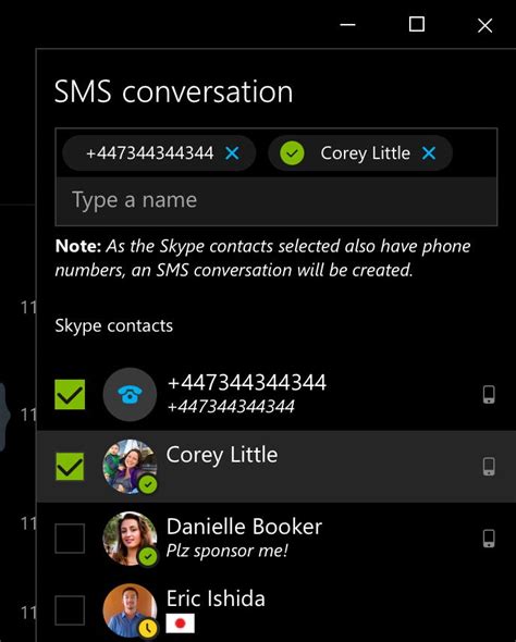 Can Skype Send Sms