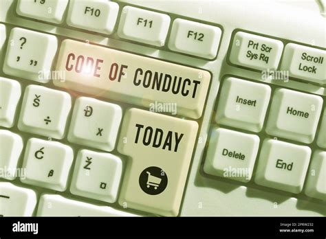 Text Caption Presenting Code Of Conduct Conceptual Photo Set Of