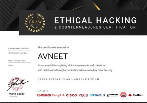 Ceh Cybersecurity Crawsec Crawsecurity Lifeatcraw Craw Craw