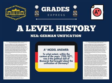 Aqa A Level History Nea Model A Essay German Unification Teaching