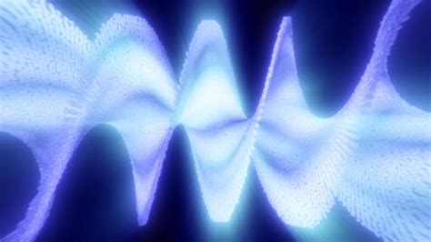 Abstract Digital Art Depicting A Flow Of Light Particles Forming A Wave Stock Video At
