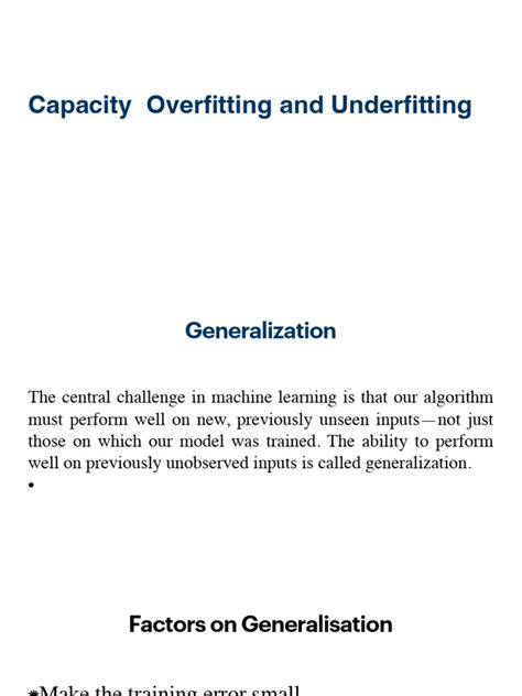 capacity underfitting overfitting pdf