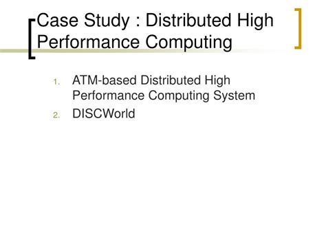 Ppt Distributed And High Performance Computing Powerpoint