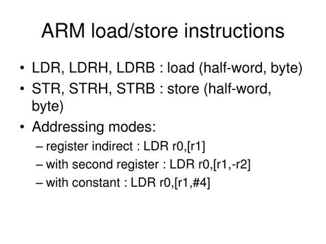 Ppt Arm Assembler Programming Simple Io Using Strongarm Uart Powerpoint Presentation Id