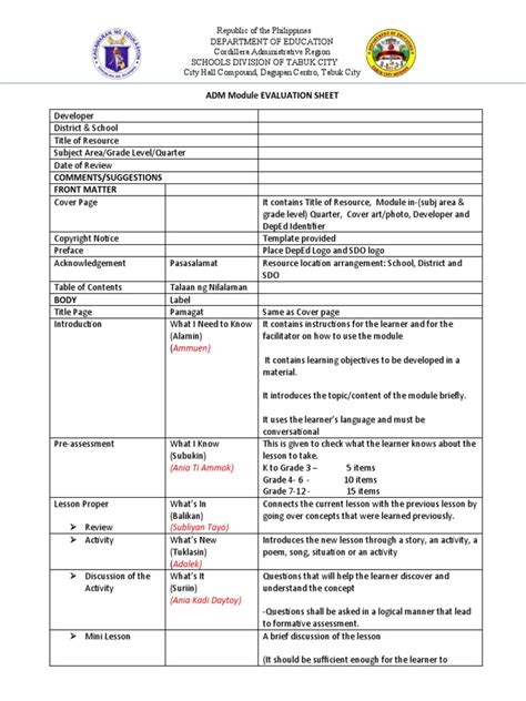 Evaluated Adm Modules Pdf Book Design Educational Psychology