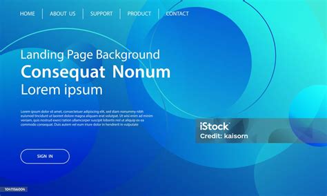 웹사이트 템플릿 디자인 및 방문 페이지 선 동적 모양 파란 배경 애플 리 케이 션 개발 모바일 Ui 서식 파일 벡터 일러스트