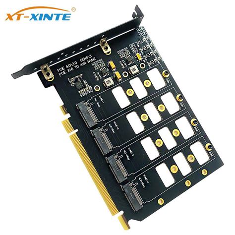 Pci E Signal Split Array Card Adapter Card 4 Port M2 Nvme Ssd To Pcie