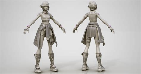 3d Game Character Modeling Behance