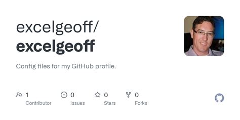 Github Excelgeoffexcelgeoff Config Files For My Github Profile