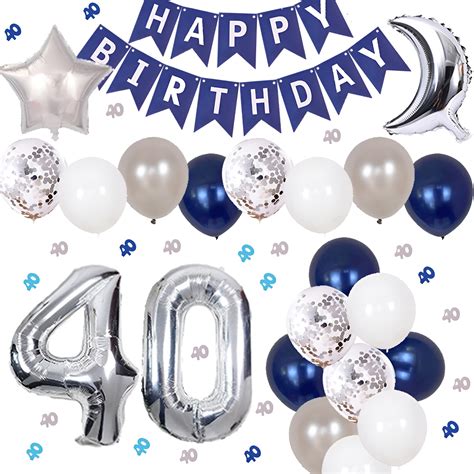 Litake 40th Birthday Decoration 40 Birthday Man Women 40 Year