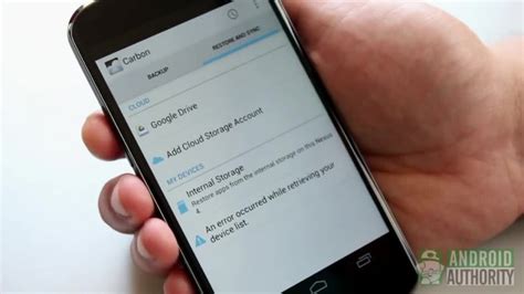 How To Backup Your Android Phone With Carbon App Sync And Backup
