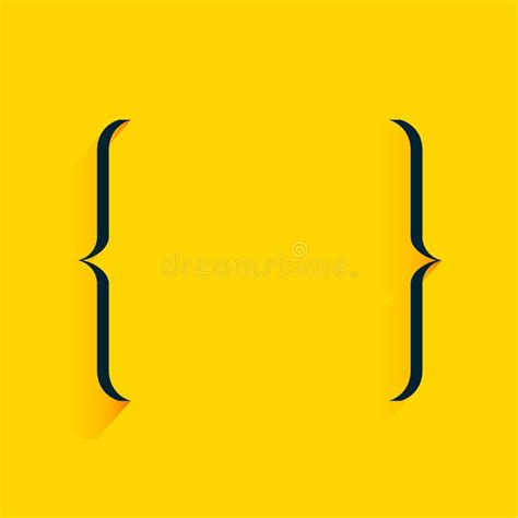 Blank Citation Bracket Frame Background For Feedback Or Testimonial Stock Vector Illustration