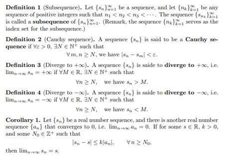 Solved Definition 1 Subsequence Let N 1 Be A Sequence