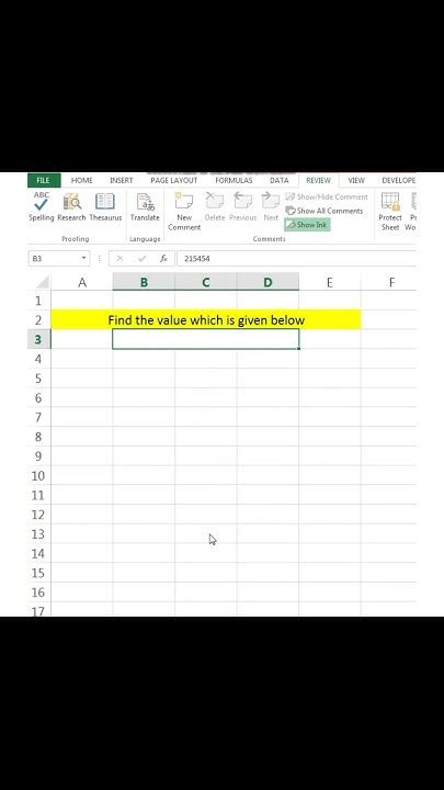 Excel Interview Tips And Tricks Find Hidden Value Shorts Excel