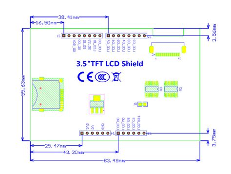 35 Inch Tft Lcd Display Touch Screen Module For Arduino Uno R3 Board