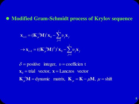 PPT Improved Lanczos Method For The Eigenvalue Analysis Of Structures PowerPoint Presentation
