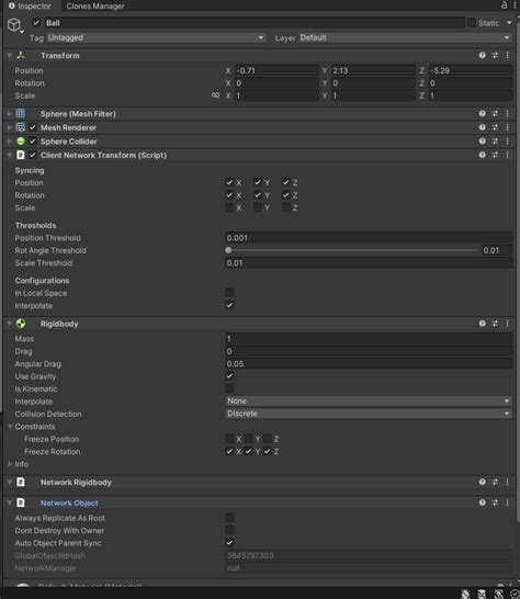 how to make a client network rigidbody unity engine unity discussions