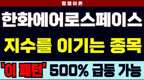 한화에어로스페이스주가 주식 올해 달립니다 대응전략은 한화에어로스페이스 한화에어로스페이스주가 한화에어로스페이스
