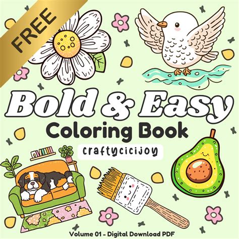 Bold Coloring Pages For Adults 30 Free Pdf Printables Crafty Cici Joy