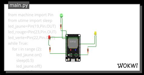 Micropython Blink Esp32 Copy Wokwi Esp32 Stm32 Arduino Simulator