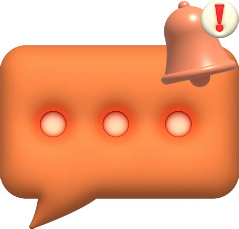 Unread Message Notification Bell Illustration 3d 22796196 Png