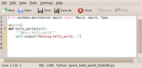 Writing Macros Sardana Documentation