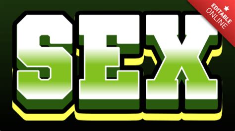 Sex Cocodrilos Efecto Verde Generador De Efectos De Texto