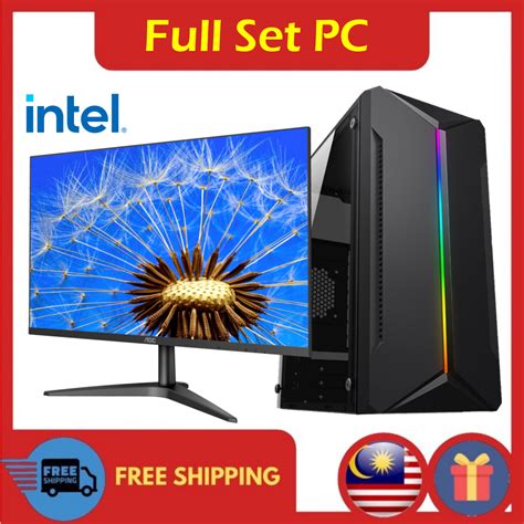 🌟full Set Pc🌟desktop Komputer Desktop Pc Office Desktop Computer Cpu 1 Year Warranty