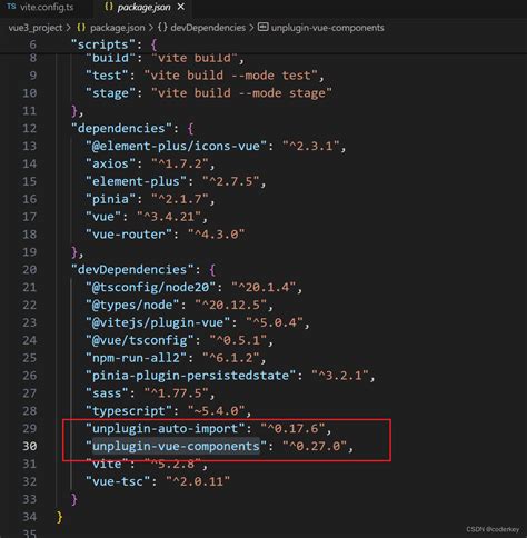 Vitevue3安装且自动按需引入element Plus组件库element Plus Vite按需引入 Csdn博客