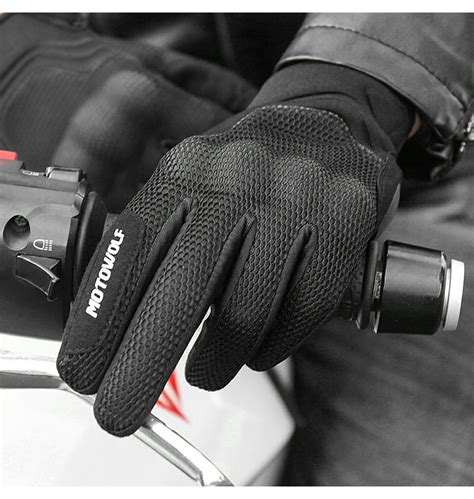 오토바이 메쉬 장갑 스마트폰 터치 모토울프 티몬
