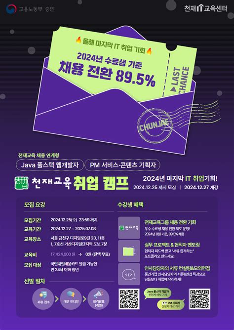 공모전대외활동 천재it교육센터 에듀테크 Java 풀스택 개발자 1