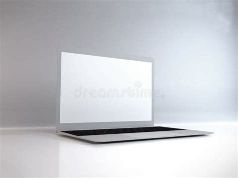 Realistic Laptop Mockup Template Scene Stock Illustration Illustration Of Apple Mockup 207626106