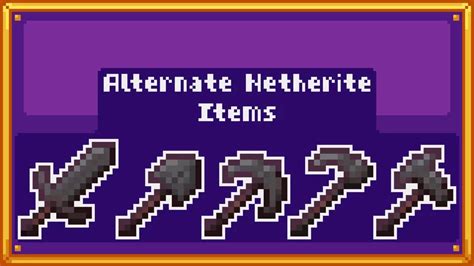 Alternate Netherite Items Minecraft Texture Pack