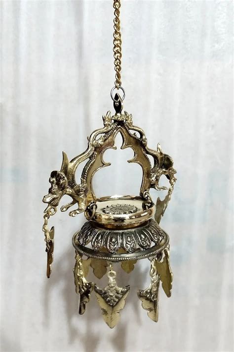 Hanging Oil Lamp From Nepal Dalucha Vajracrafts