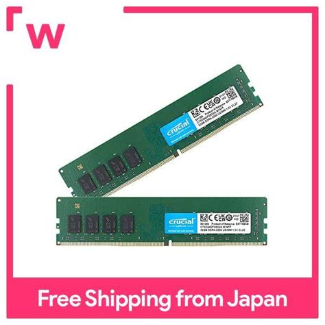 Crucial Desktop Memory Pc4 25600 Ddr4 3200 64gb 2 X 32gb Udimm Ct32g4dfd832a Lazada Ph