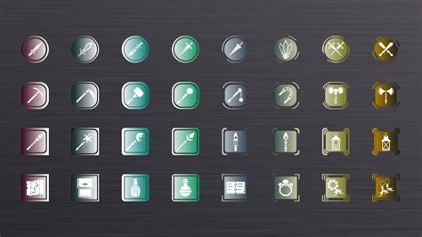 customisable icon pack equipment in 2d assets ue marketplace