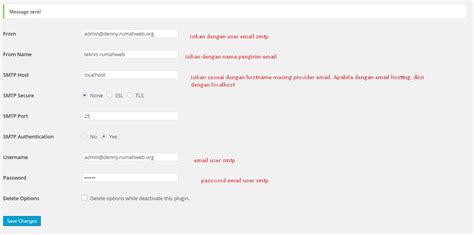Way To Setting Smtp 7 On Plugin Contact Form Using Cpanel Plesk
